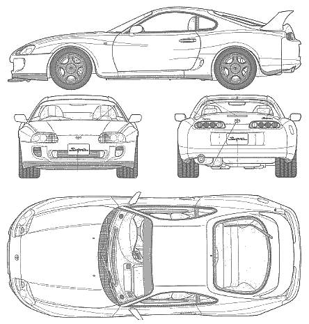 Jep S: Automotive Illustrations by Kevin Hulsey: Toyota Supra